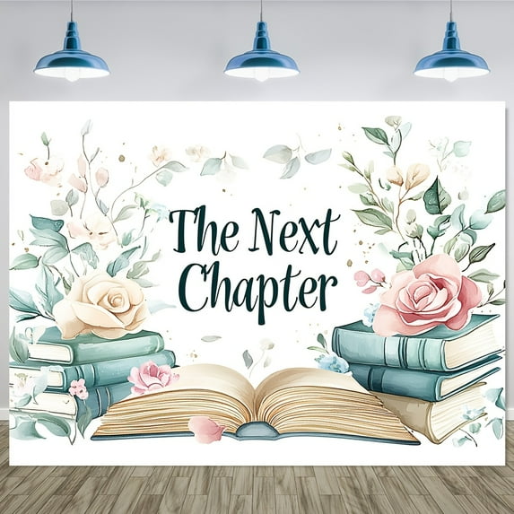 Book Themed Bridal Shower Backdrop The Next Chapter Bride to Be ...