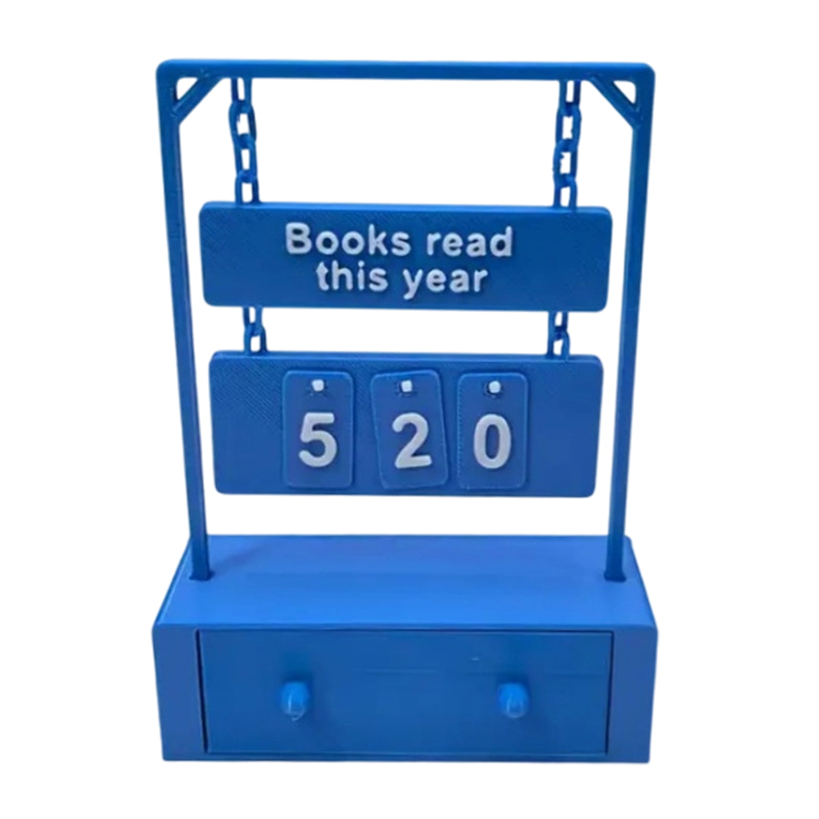 Book Trackers with Plaques And Storage Drawer Book Read This Year ...