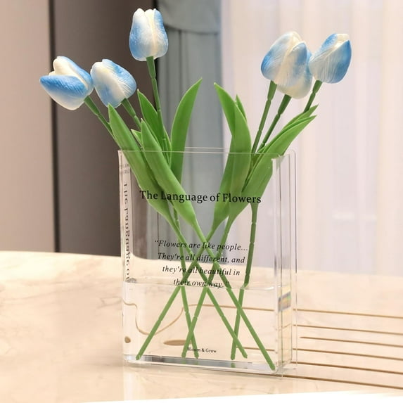 Book Vase for Flowers Home Décor,Flower Vase Artistic and Cultural ...
