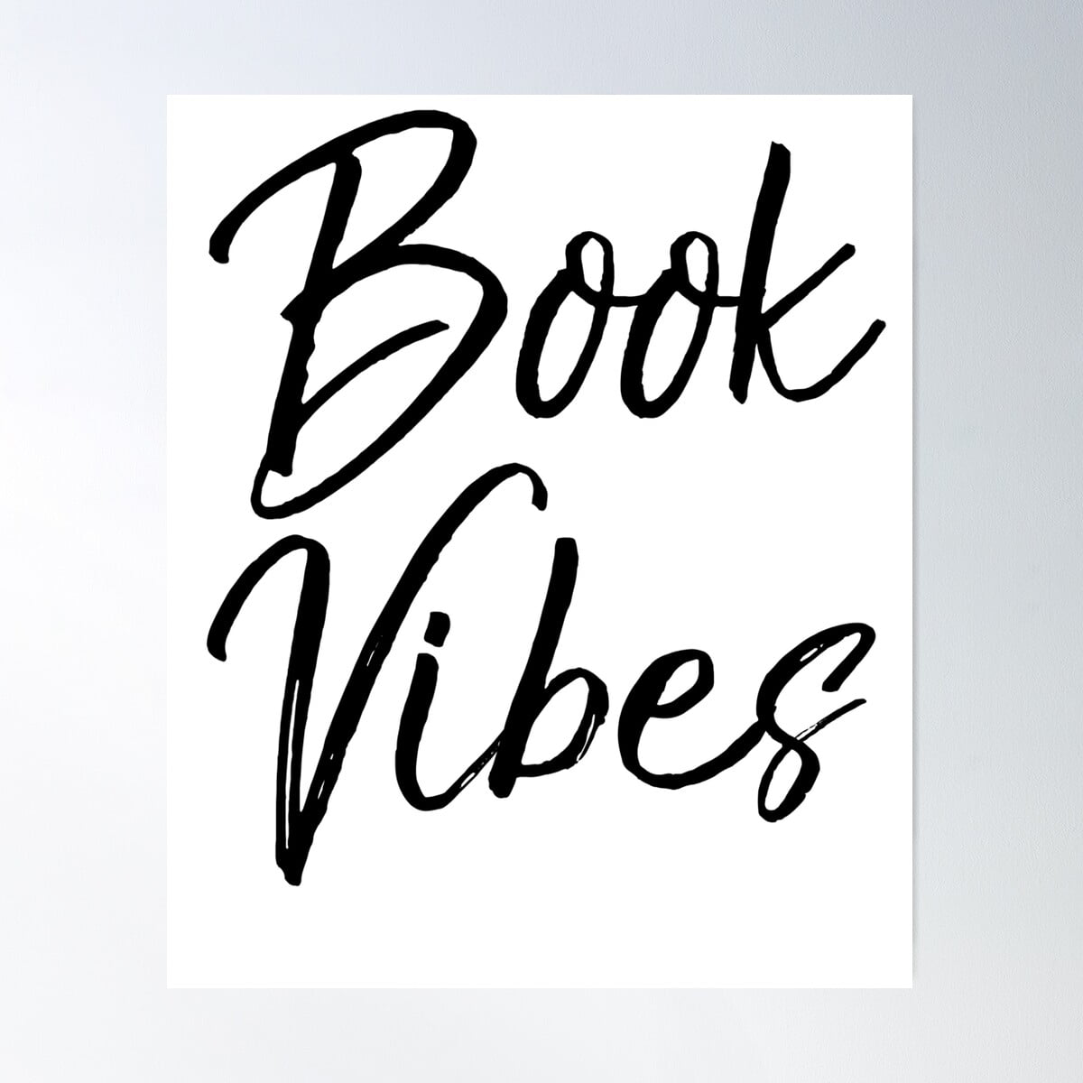 Book Vibes Literature Quote Poster Wall Art, Modern Wall Decor For ...