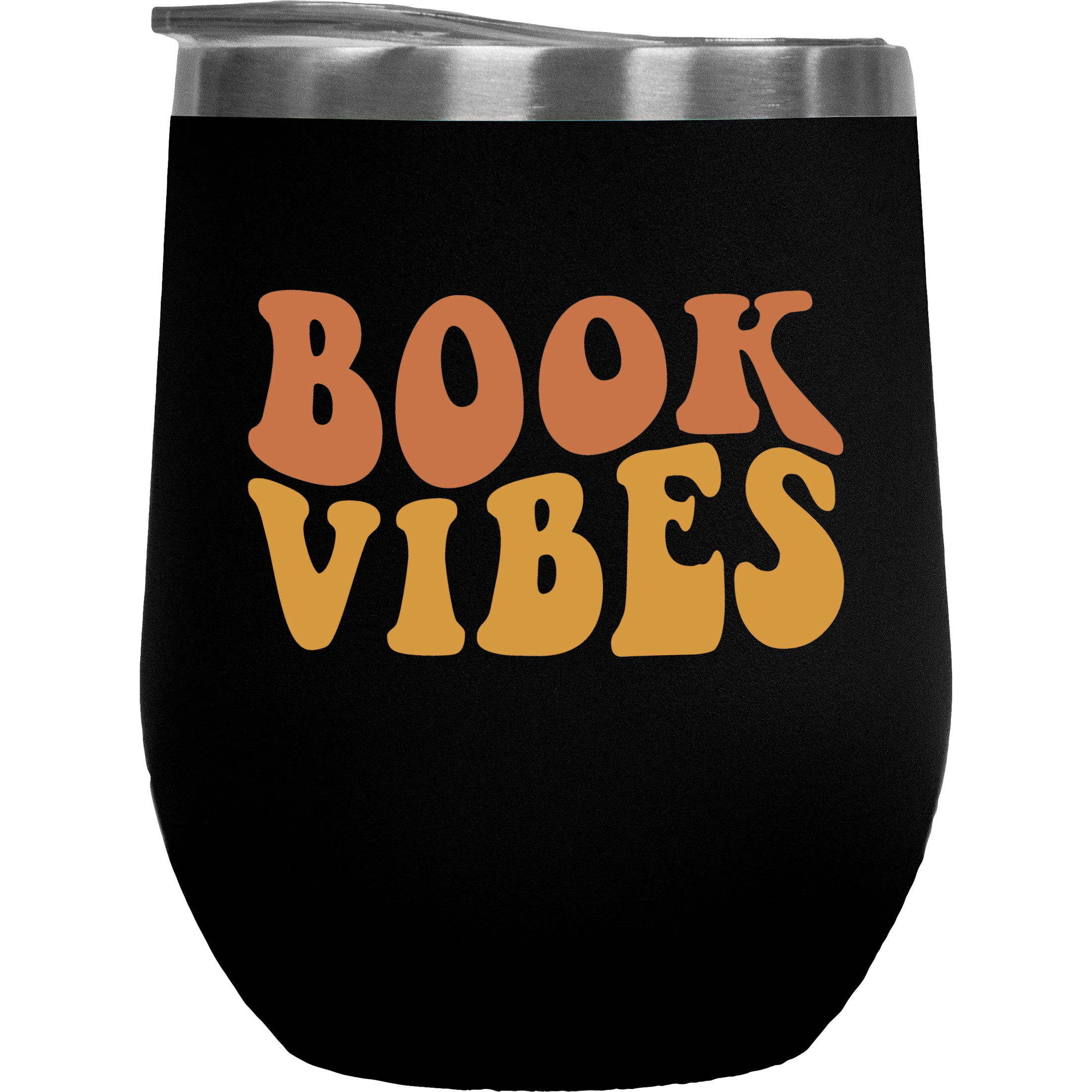 Book Vibes, Reading Enthusiast Themed, Groovy Retro Wavy Text Merch ...