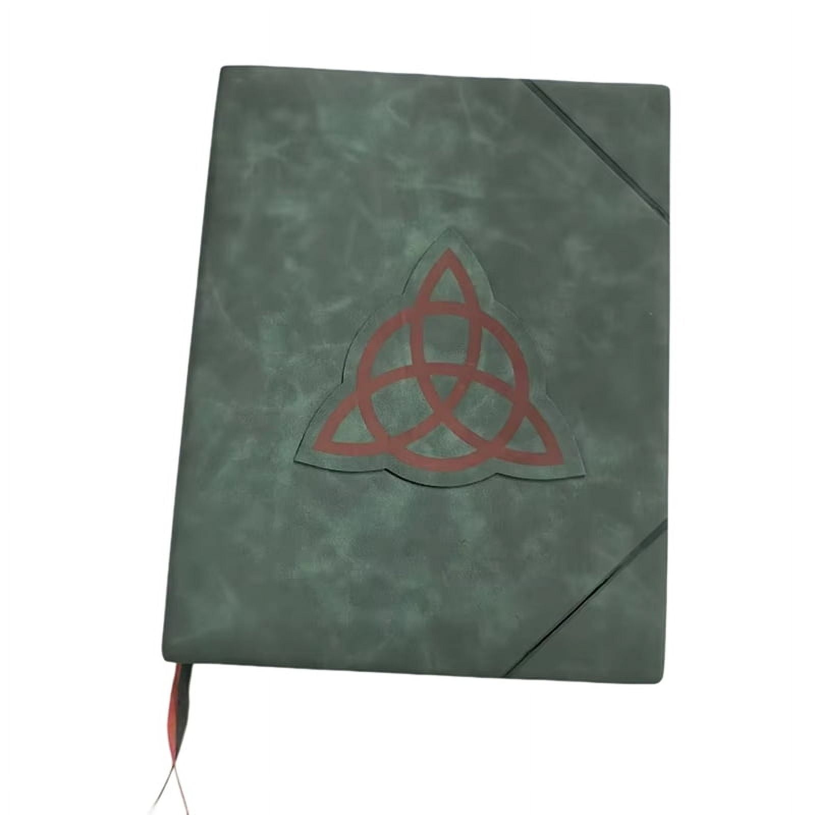 Book of Shadows Green Cover Bound Journal Blank and Lined Journal 350 ...