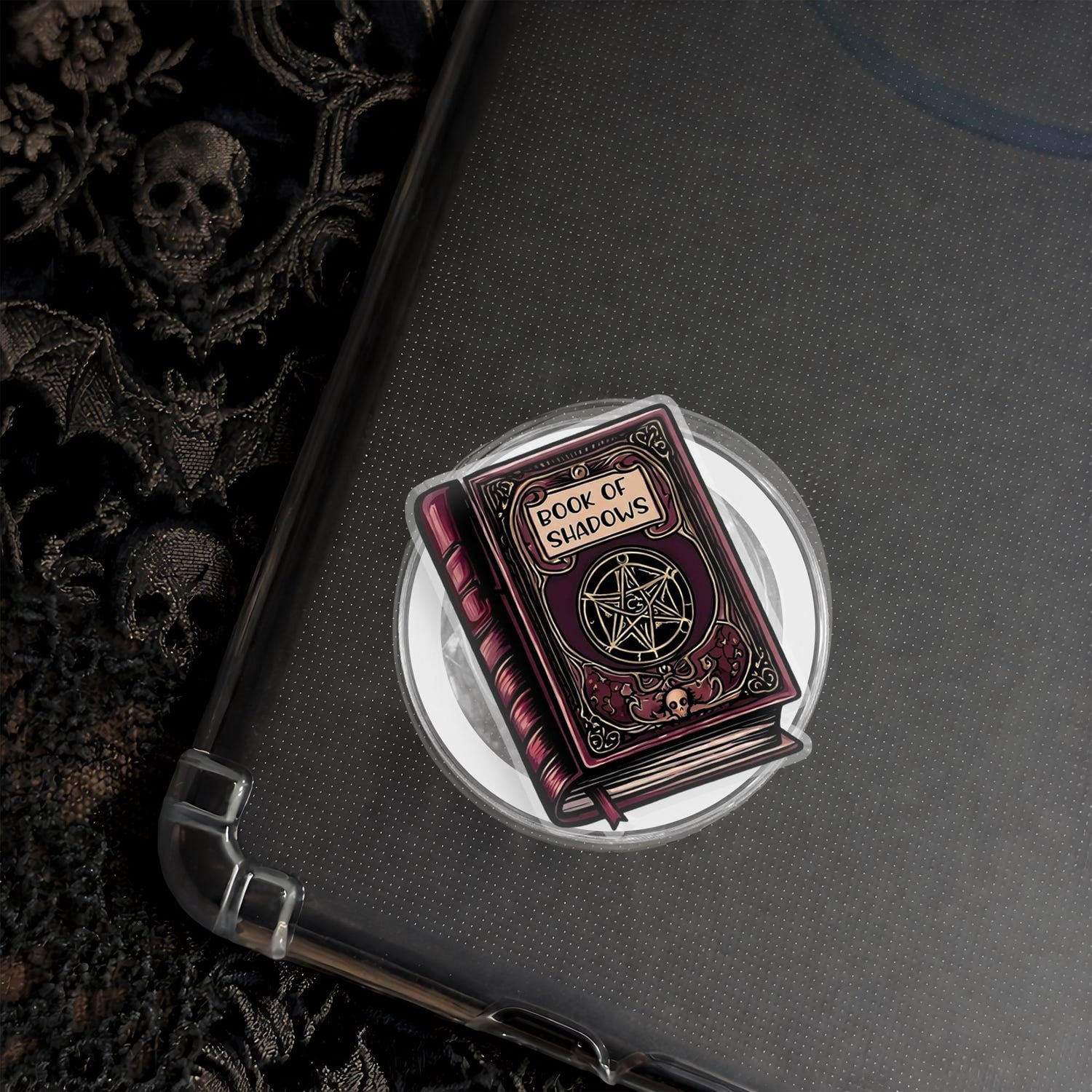 Book of Shadows Magnetic Phone Grip & Holder – Witchcraft Aesthetic ...