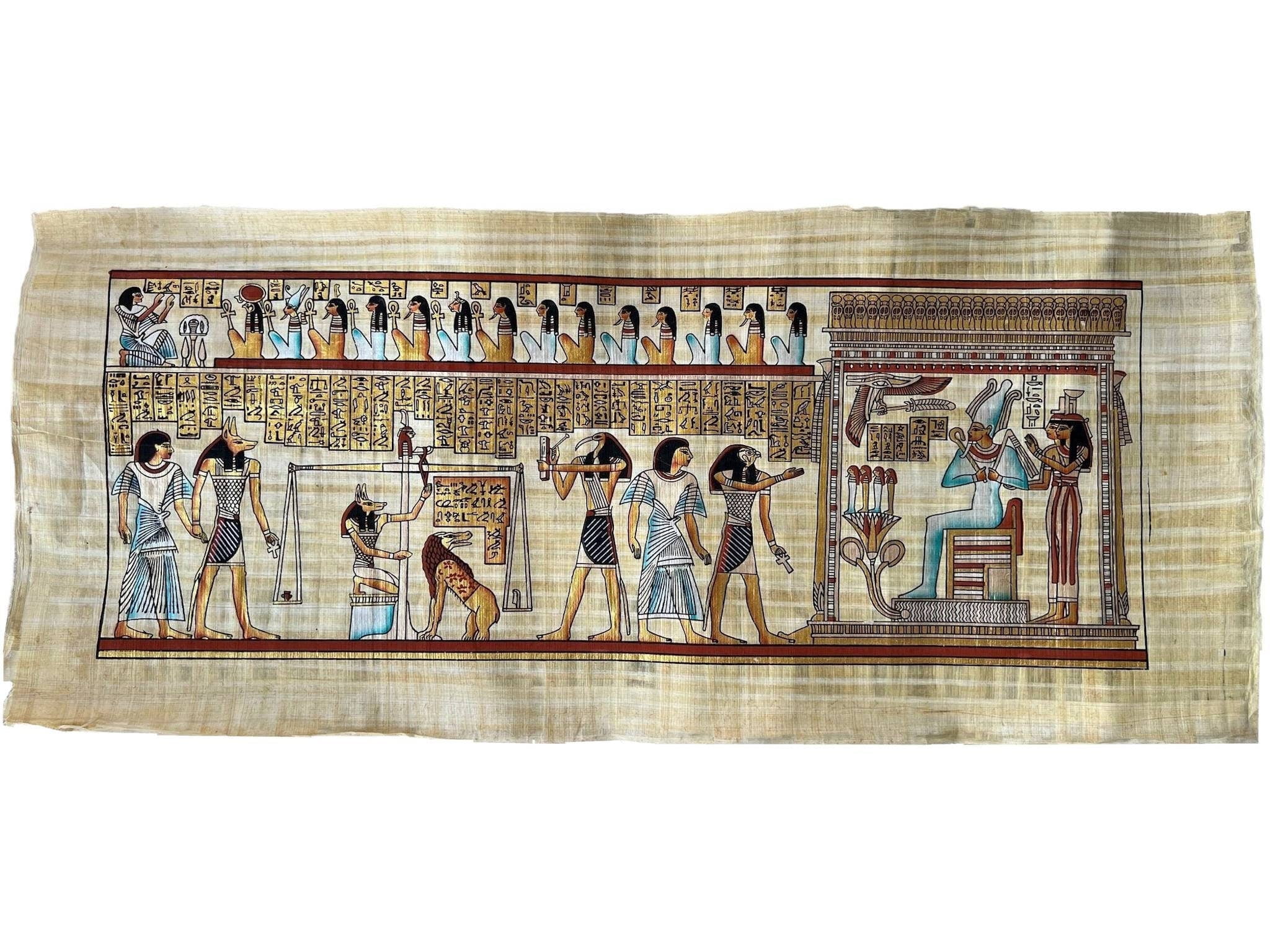Book of The Dead Last Judgement of Hunefer, Extra Large Egyptian Wall ...
