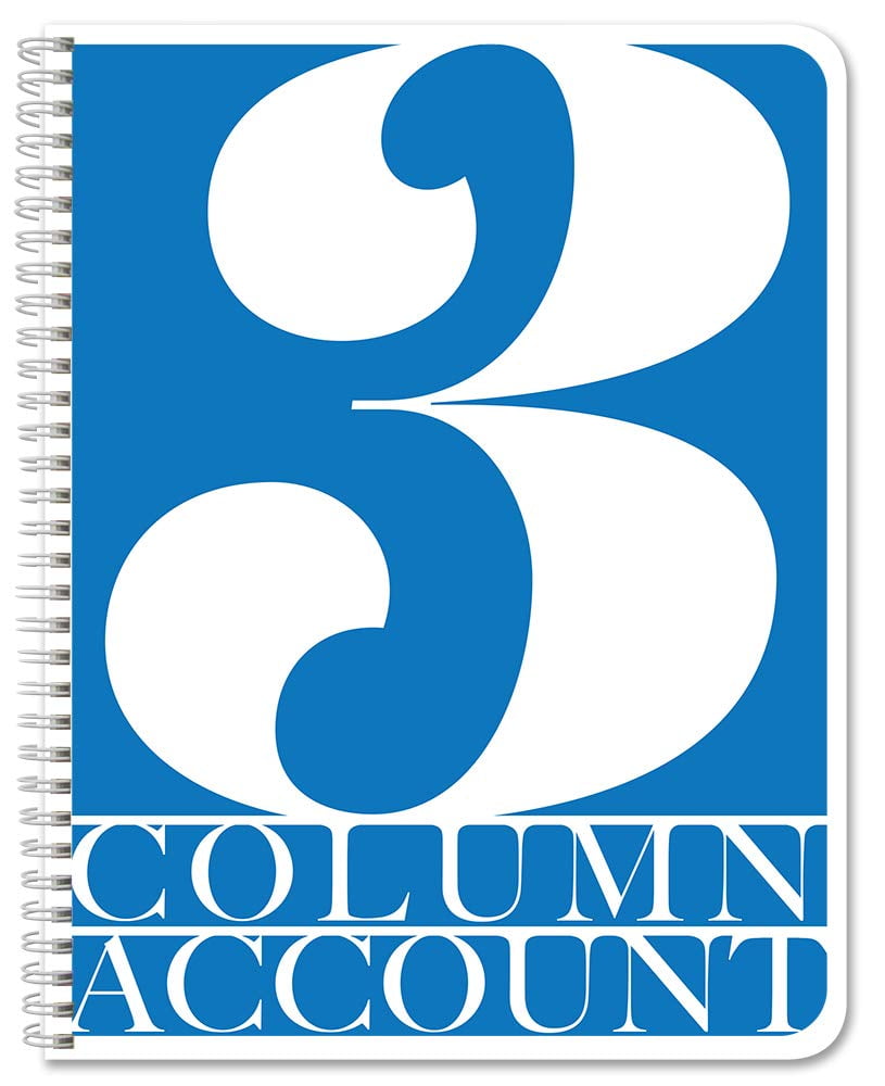 BookFactory 3 Column Ledger Book/Account Book/Accounting Ledger ...