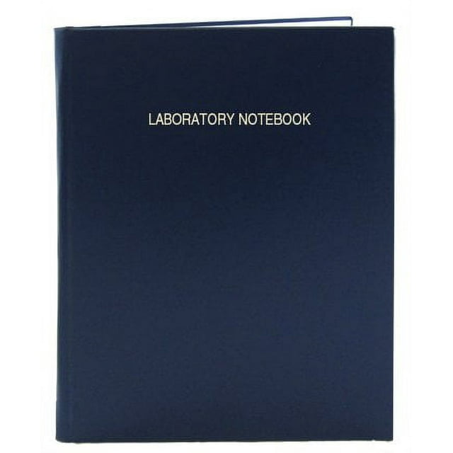 BookFactory Blue Lab Notebook - 240 Pages (.25" Ruled Format), 8" x 10 ...