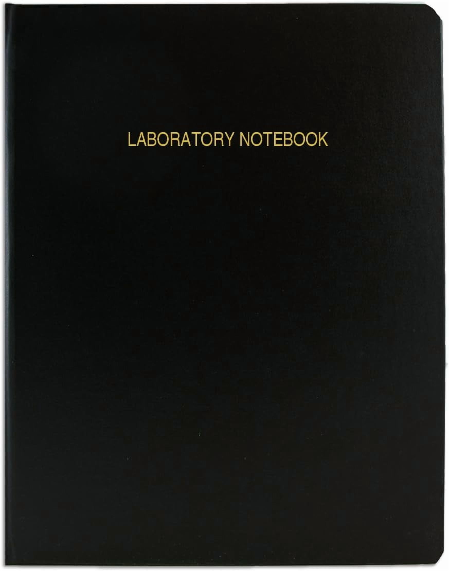 BookFactory Economy Black Lab Notebook - 168 Pages (Grid Format), 8 7/8 ...