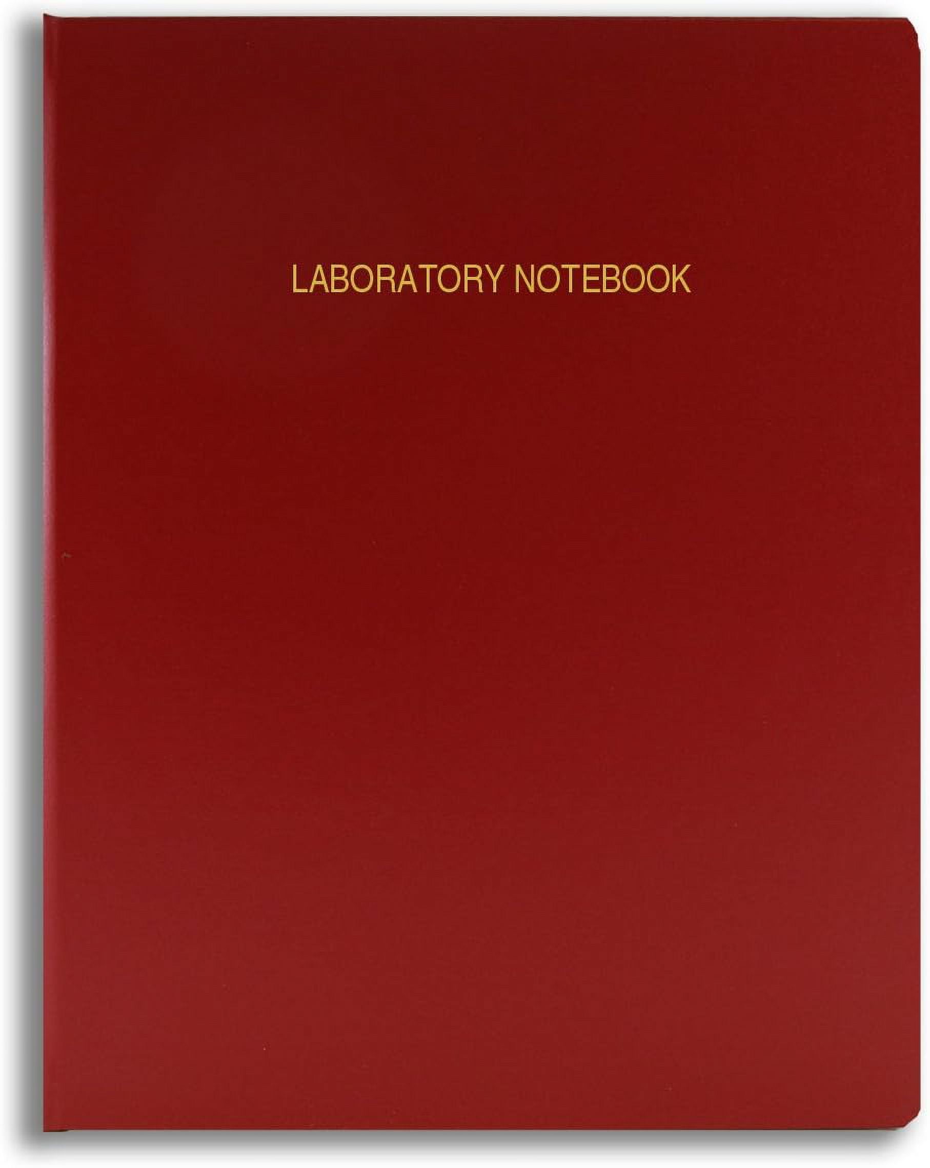 BookFactory Economy Red Lab Notebook - 168 Pages (Grid Format), 8 7/8 ...