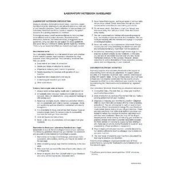 BookFactory Lab Notebook - 312 Pages (.25" Grid Format), 8" x 10 ...