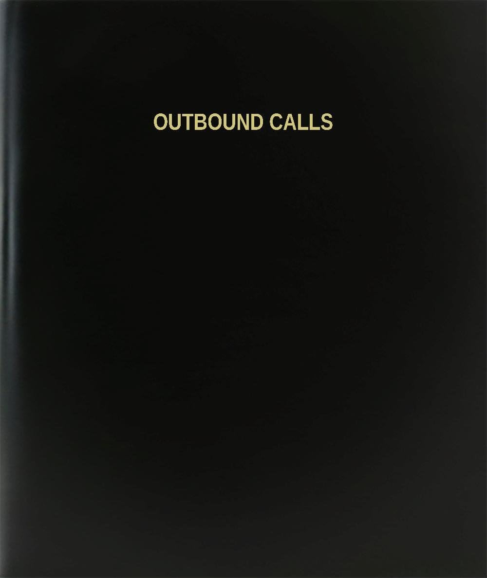 BookFactory Outbound Call Log Book/Journal/Logbook - 120 Page, 8.5''x11 ...