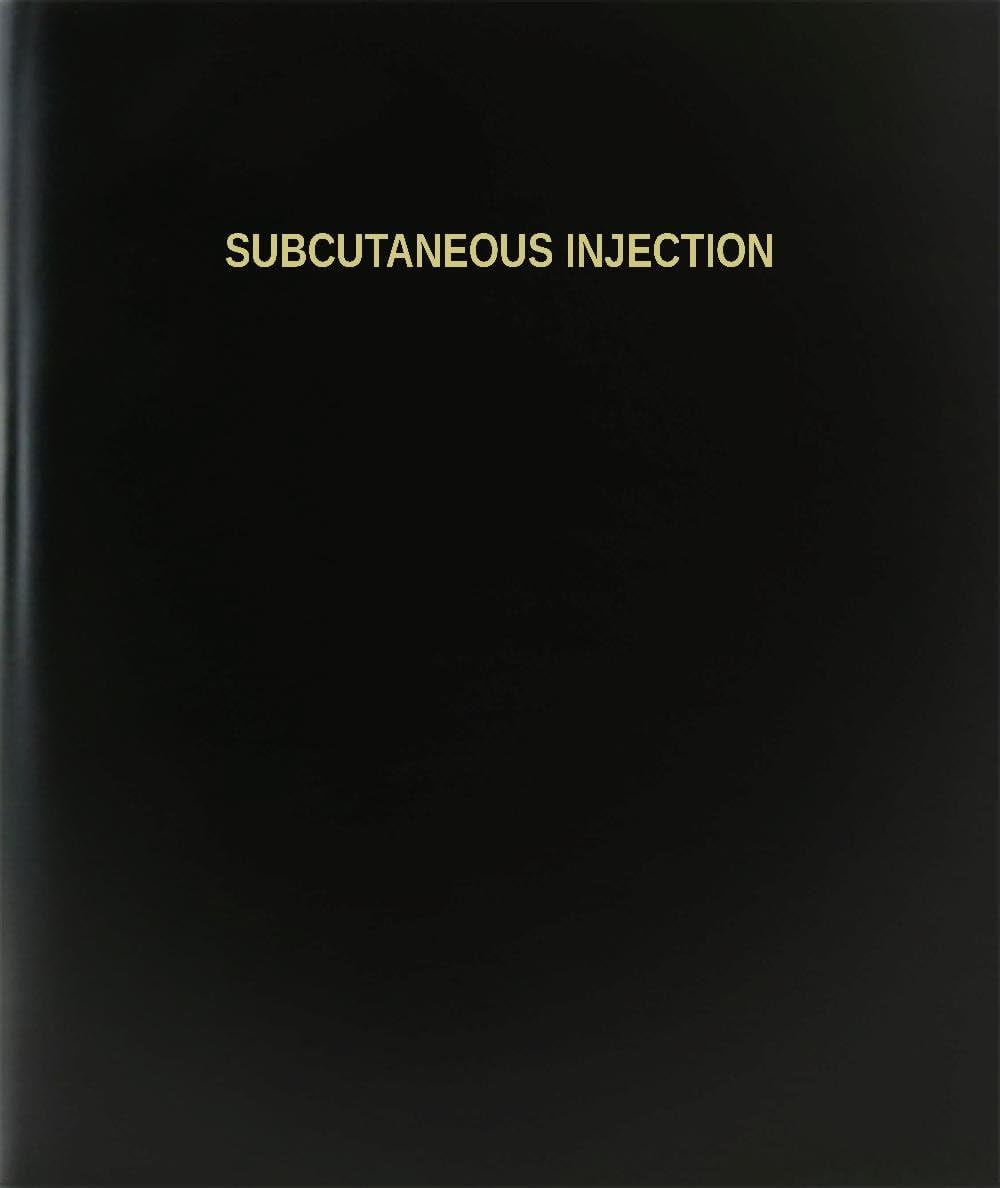 BookFactory Subcutaneous Injection Log Book/Journal/Logbook - 120 Page ...
