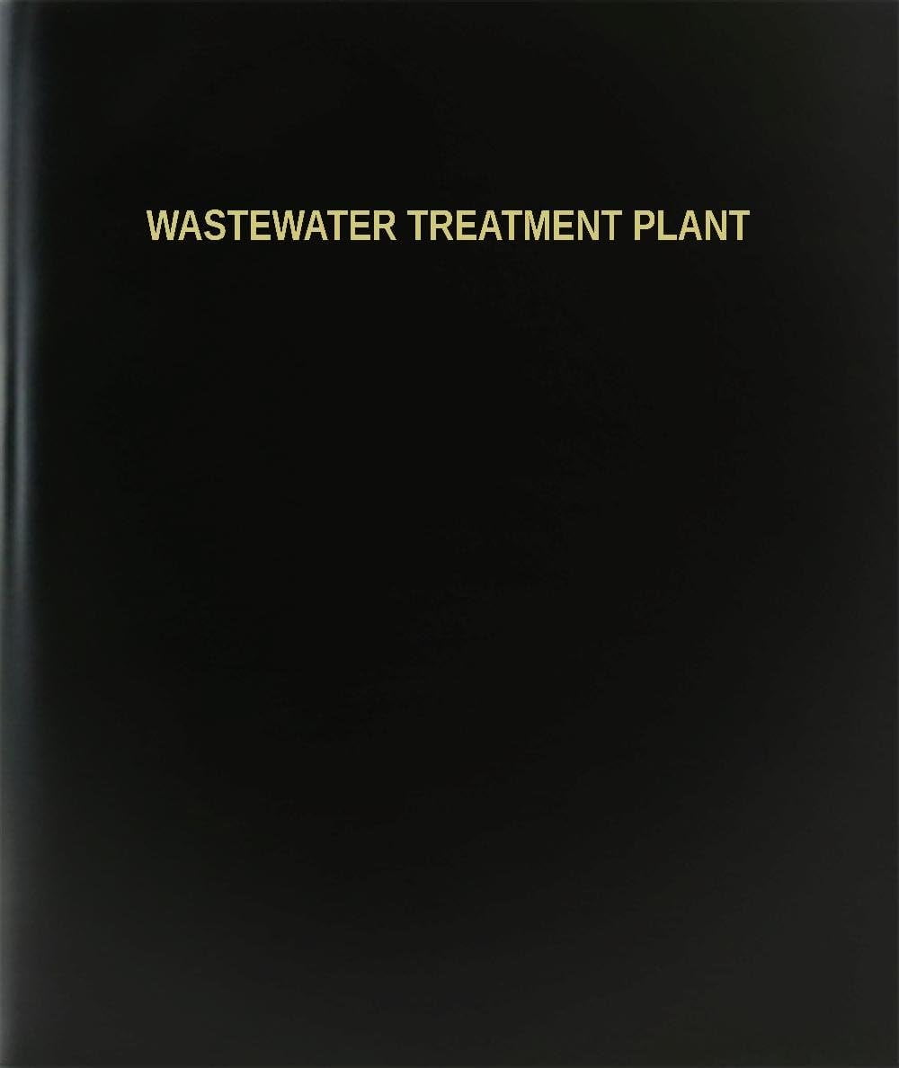 BookFactory Wastewater Treatment Plant Log Book Journal Logbook, Black ...