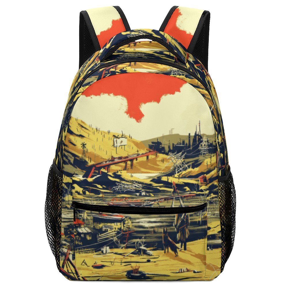 Bookbag Fallout Backpack with Safety Whistle, Comfortable Bookbag Great ...