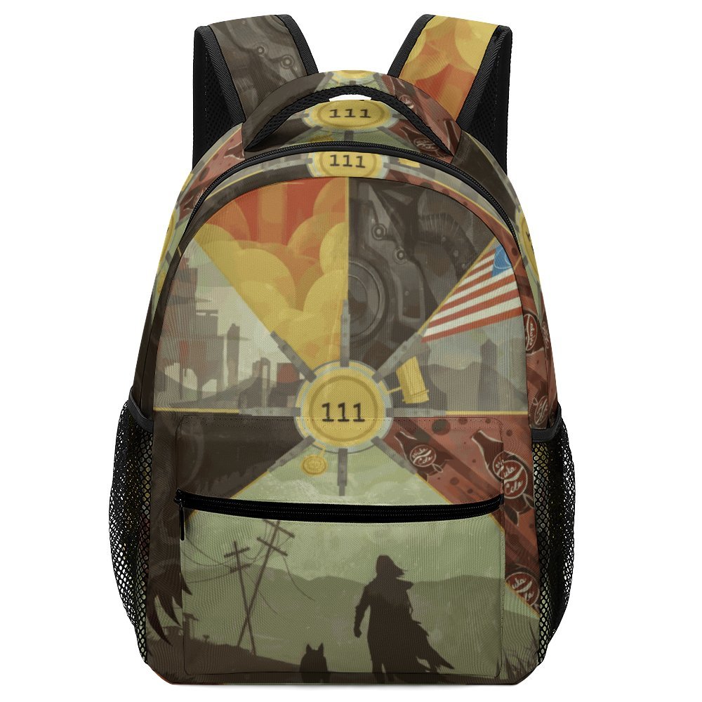 Bookbag Fallout Backpack with Safety Whistle, Comfortable Cute Bookbag ...