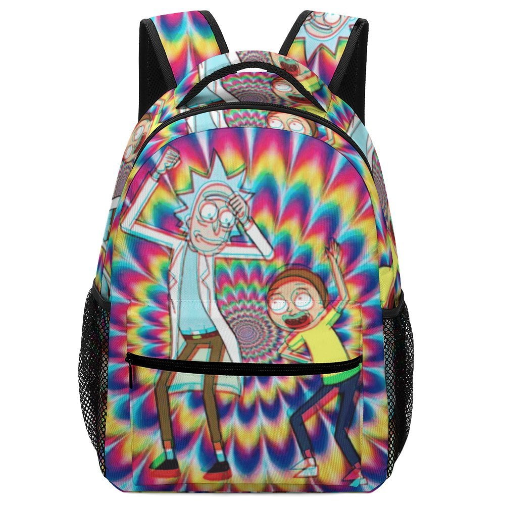 Bookbag Rick and Morty Backpack with Safety Whistle, Comfortable ...