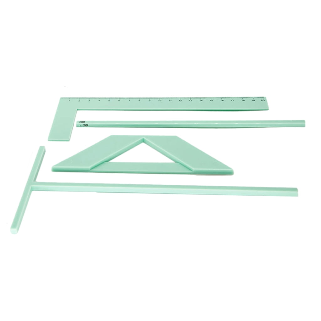 Bookbinding Ruler Scrapbooking Tool Set Incldues L-shaped Ruler, T ...