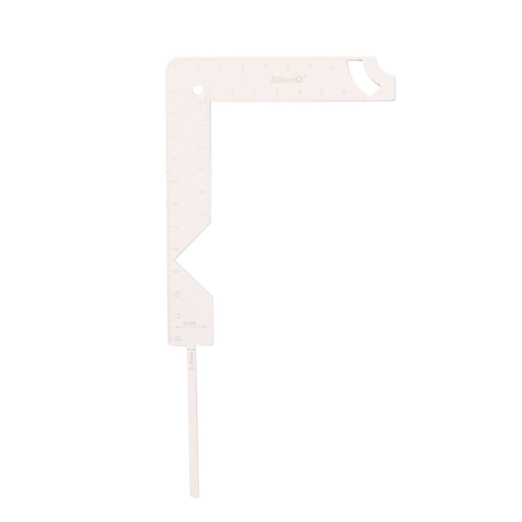 Bookbinding Ruler Stainless Steel Metal Bookbinding Cover Tool 5-in-1 ...