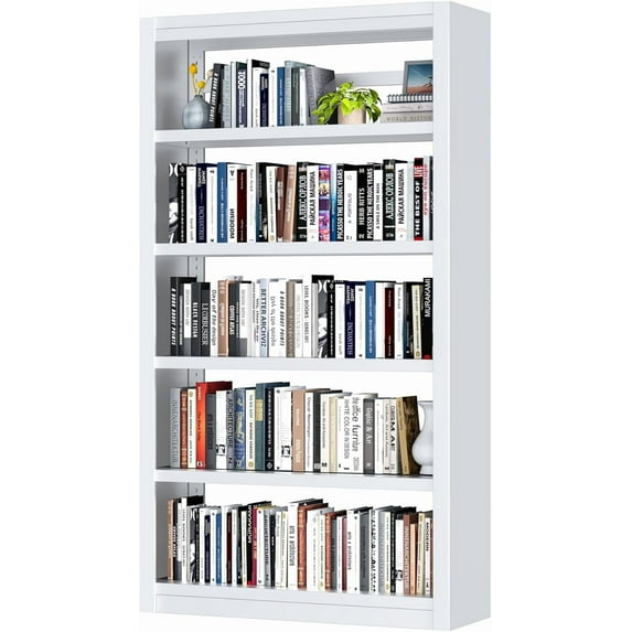Bookcase,6-Tier Adjustable Steel Bookshelf,69" H Heavy Duty Metal ...
