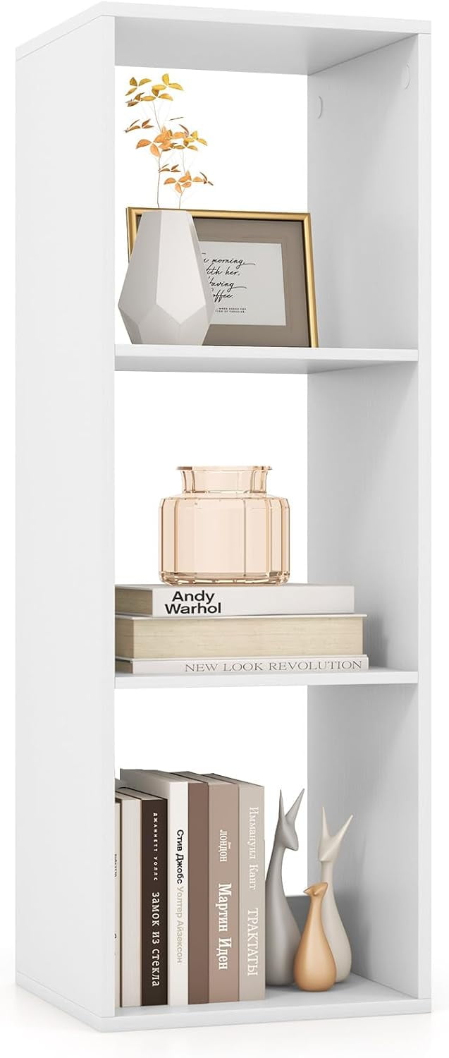 Bookcase, Bookshelf with Open Compartments, Freestanding Cube Storage ...