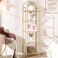 Bookcase Bookshelf, Tempered Glass Bookshelves, Slim Shelving Unit for ...