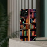 Bookcase Design Creative Book Lover Gift Art Phone Case with iPhone 17 ...