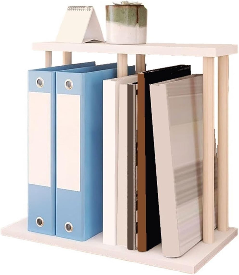 Bookcase Multifunctional Desktop Bookshelf Document Rack Artificial ...