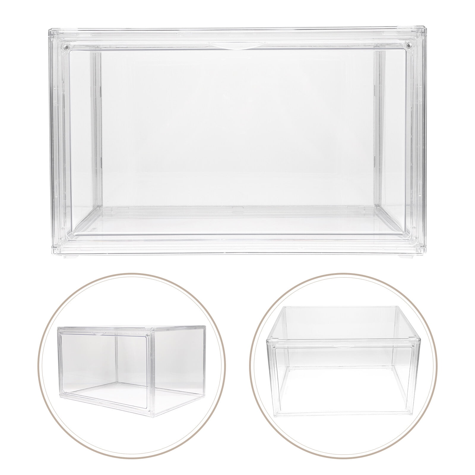 Bookcase Transparent Bookshelf Acrylic File Folder Bookrack - Walmart.com