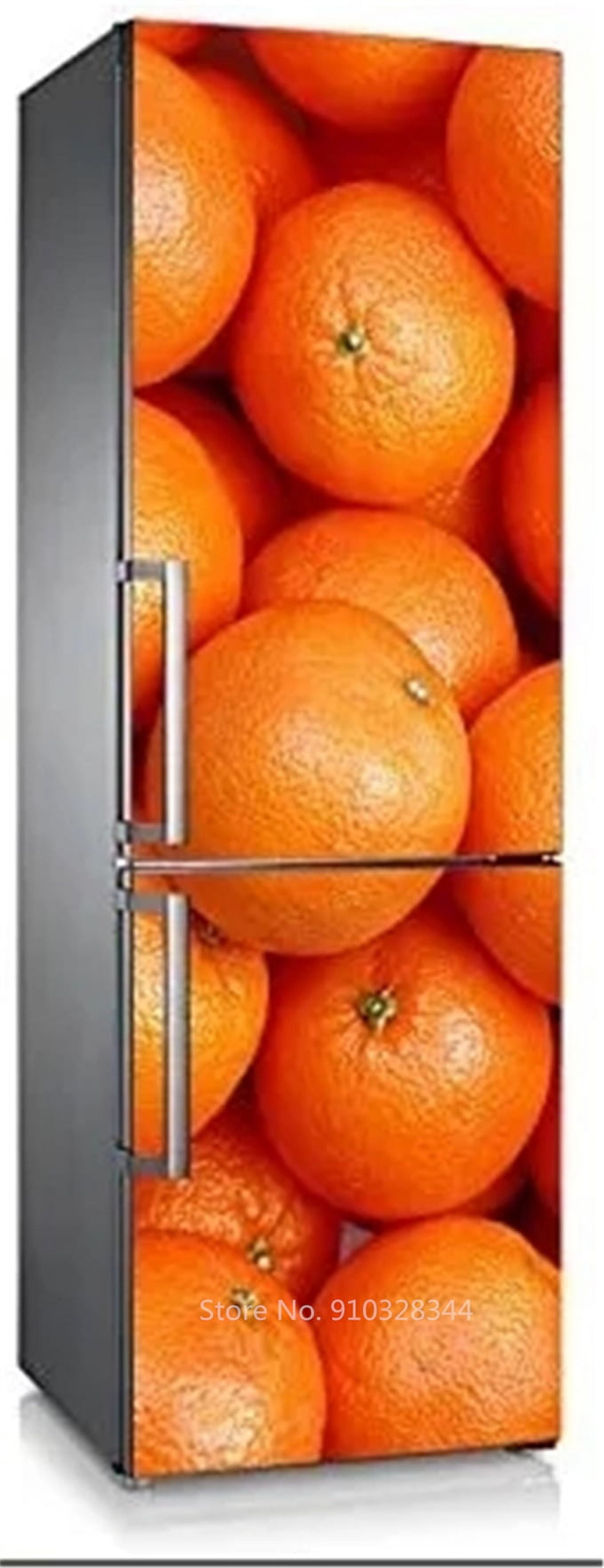 Bookcase Wooden Door Wallpaper For Refrigerator Self Adhesive Vinyl ...