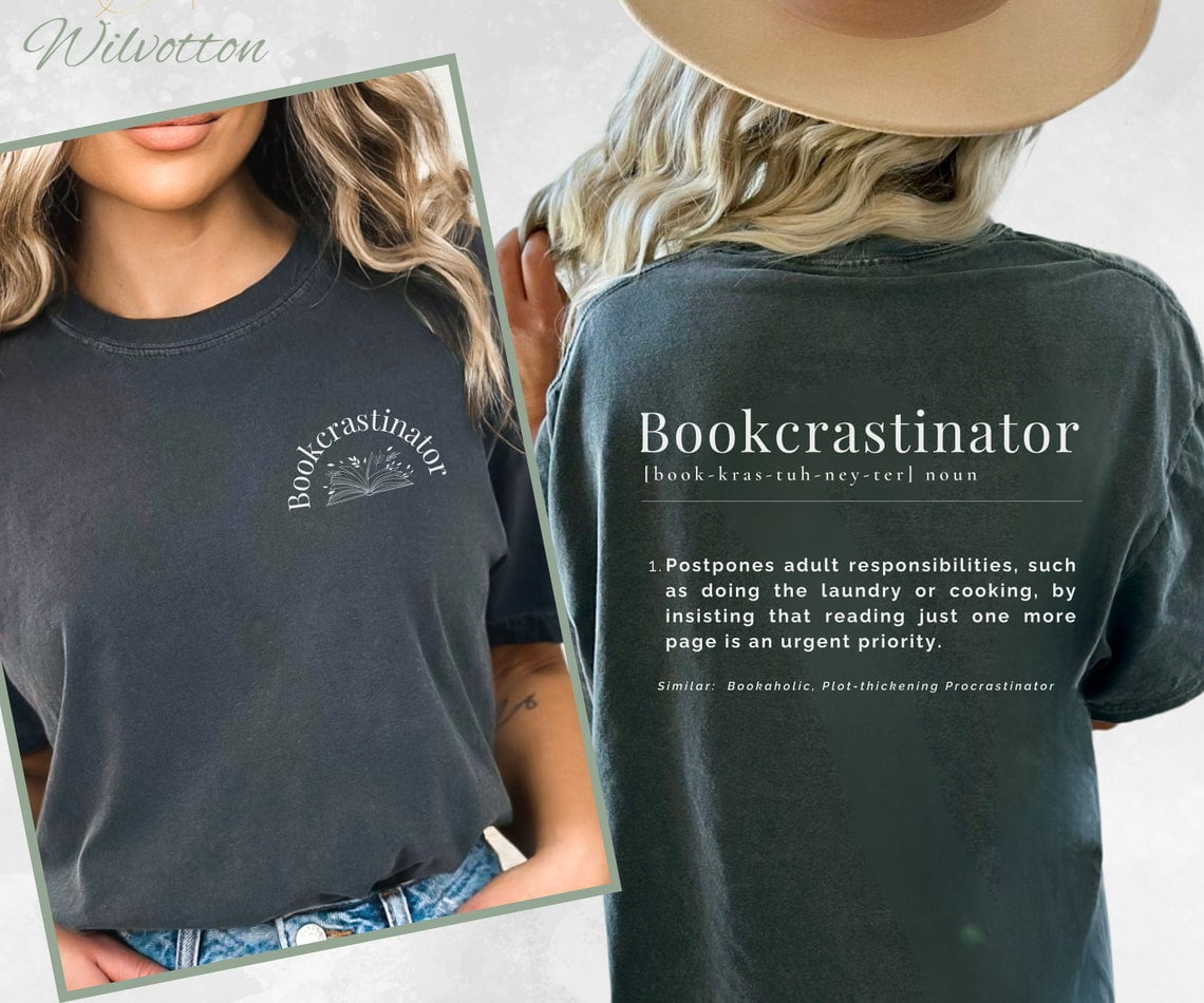 Bookcrastinator Reading Shirt, Book Lovers, Science Of Reading For ...