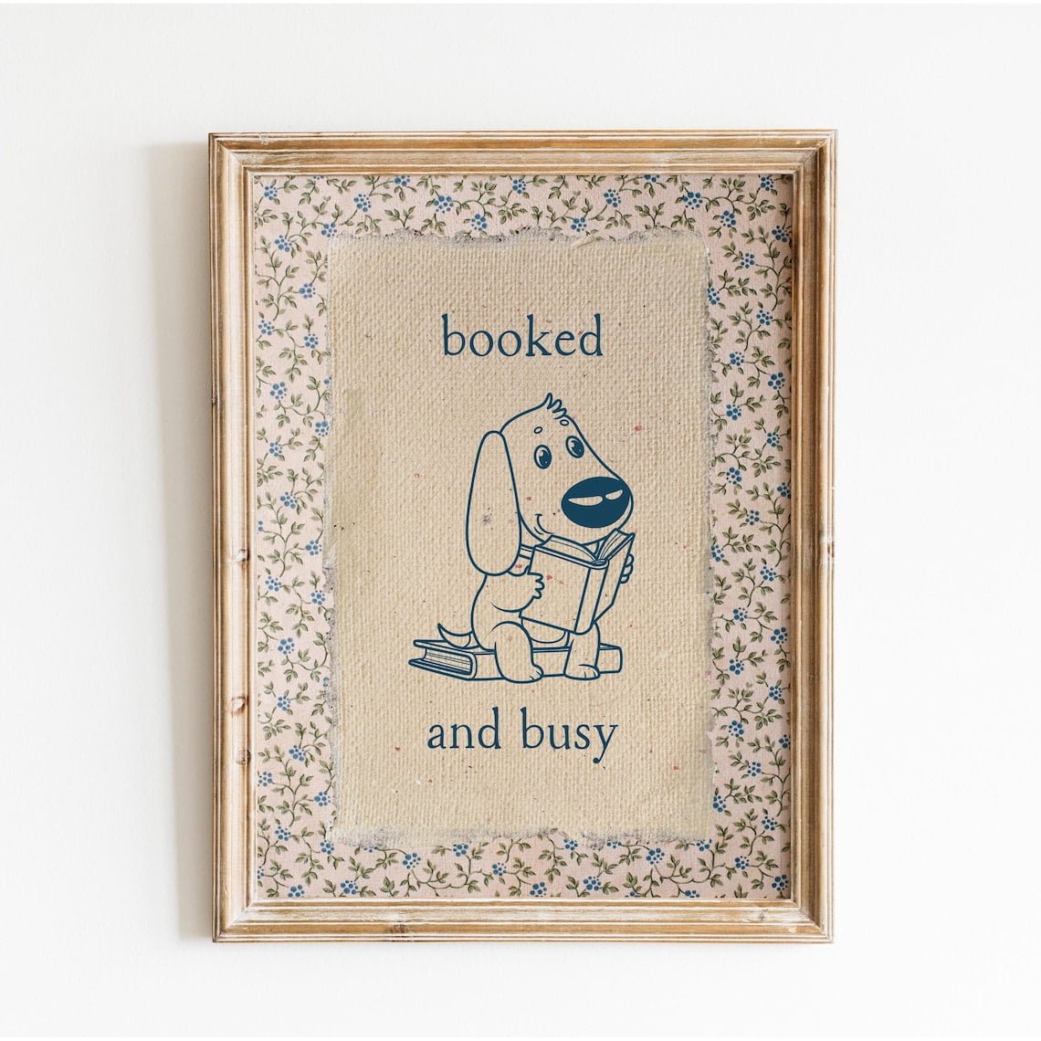 Booked And Busy Aesthetic Vintage Bookish Wall Decor Reading Room ...