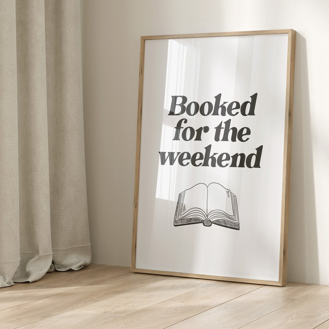 Booked For The Weekend Reading Nook Bookish Retro Read Print Library ...