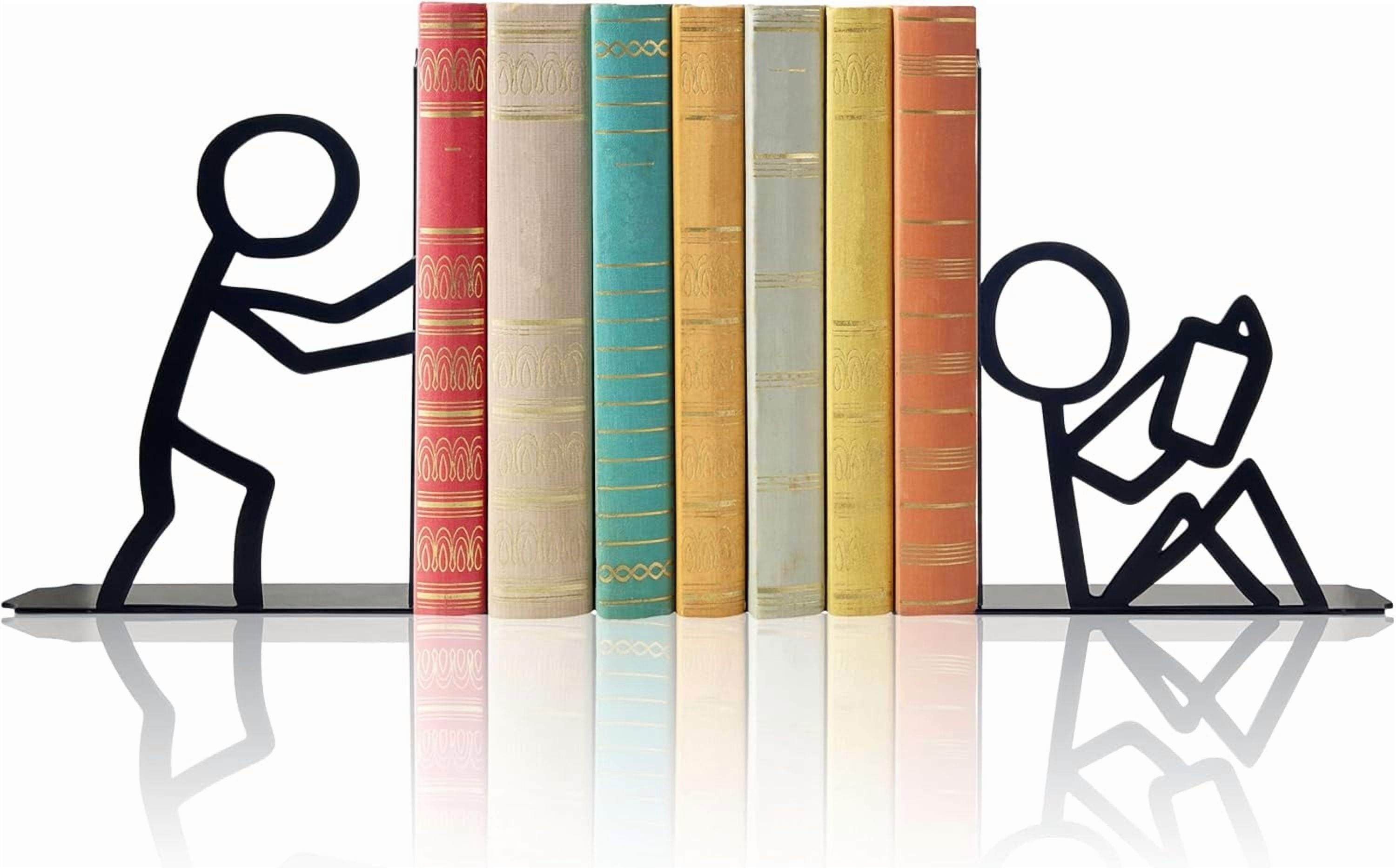 Bookends Decorative Metal Unique Office Desk Bookends Cute Book Ends ...