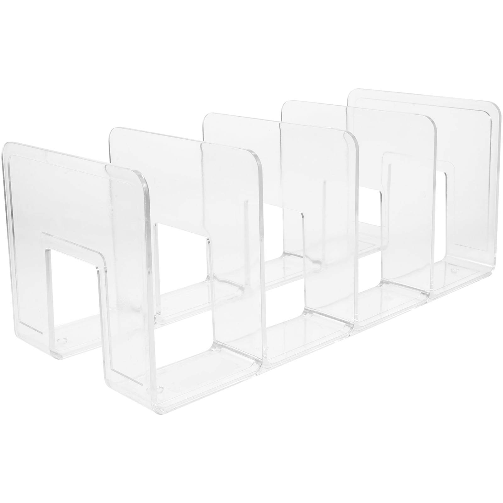 Hemoton desktop book organizer Book Arrangement Rack Transparent 1Pcs ...