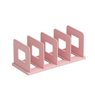 DIYMAG 6 Pcs Bookends for Shelves, Metal Bookends for Heavy Books, Book ...