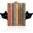 Bookends Metal Cat Book Ends, 1 Pairs Cute Bookends for Shelves ...