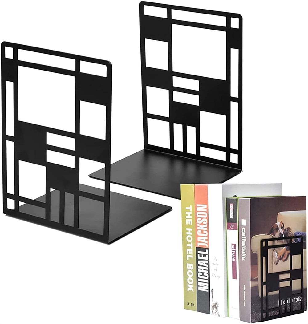 Casewin Heavy Duty Metal Bookends, Rustproof, for Office/Home, Space ...