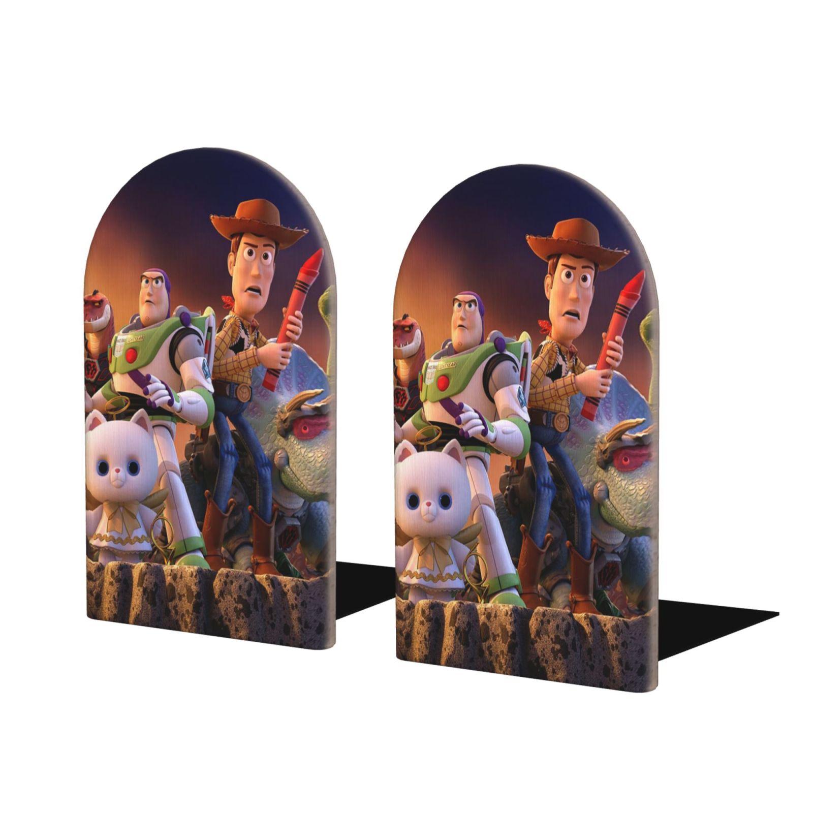 Bookends, Toy Story Creative Decorative Wooden Bookend For Shelves ...