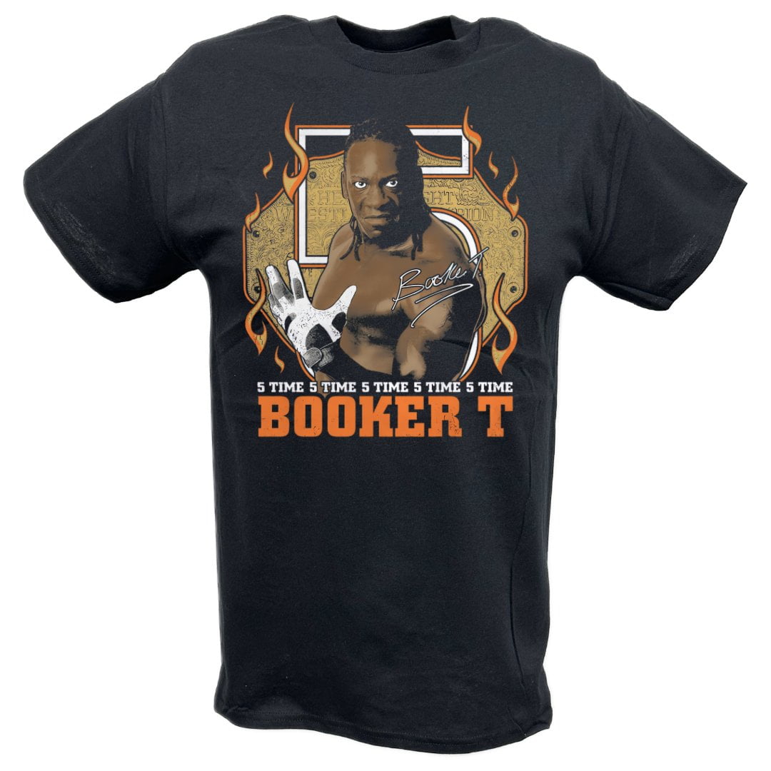 Booker T Signature 5 Time Black T-shirt - Walmart.com