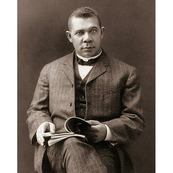 Booker T. Washington Seated Portrait - 20x30 Inch Glossy Laminated ...