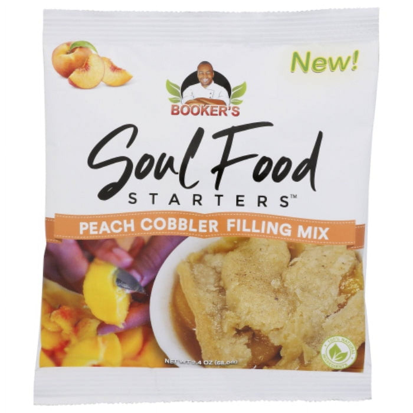 Bookers Soul Food Starters: Peach Cobbler Fill Mixer, 2.4 Oz - Walmart.com