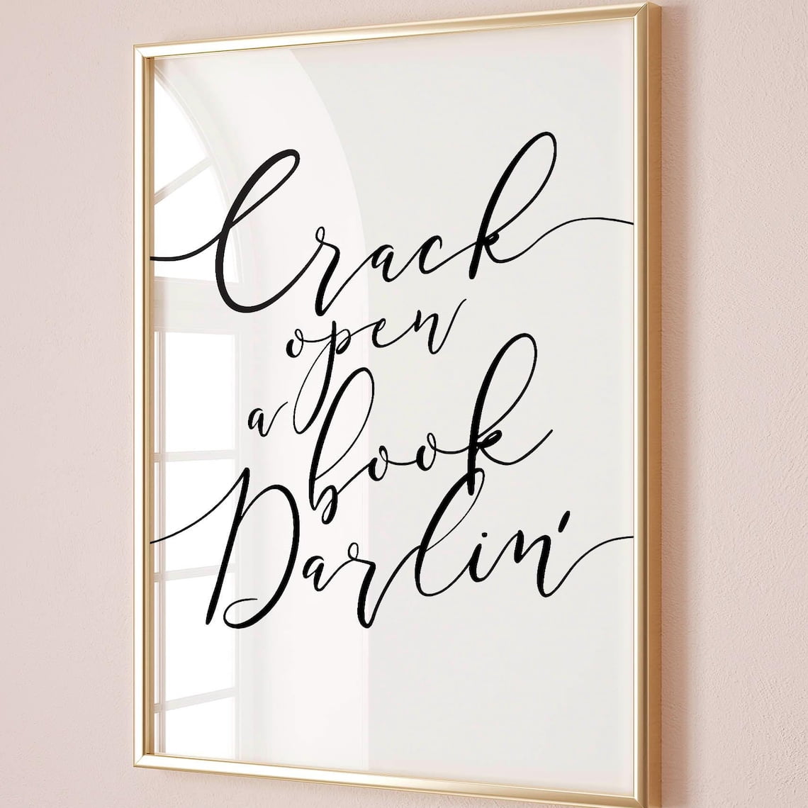 Bookish Art Print, Crack Open A Book Darlin Poster, High School ...