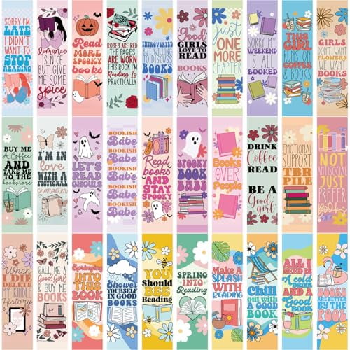Bookish Bookmarks,Reader Bookmarks,Cute Book Bookmarks for Adult ...