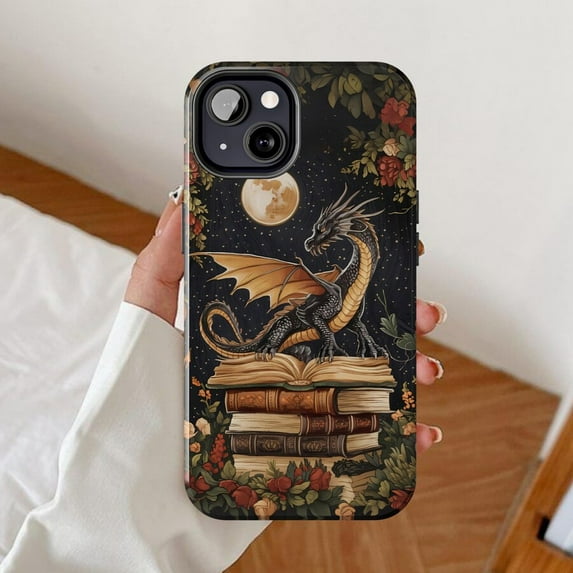 Bookish Dragon Whimsical Fairy Tale Folklore Fantasy Phone Case 11 12 ...