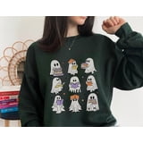Bookish Ghost Reading Sweatshirt: Spooky Bookworm Crewneck - Walmart.com