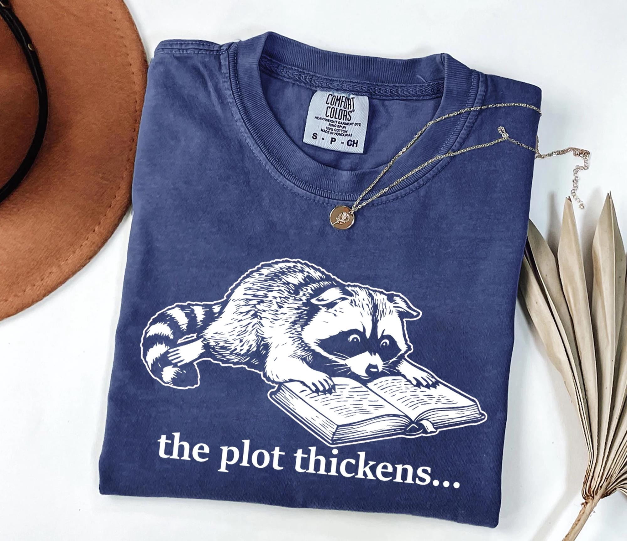 Bookish Raccoon Shirt, Reading T-Shirt, Fantasy Book Lover Gift ...