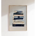 Bookish Reading Art Stack Of Books Bookstore Wall Art Poster, Unframed ...