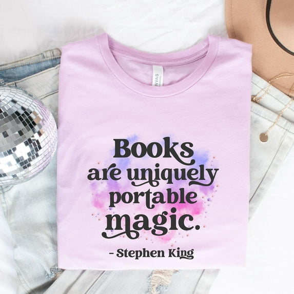 Bookish Shirt, Books Are Magic T-Shirt, Book Quote Shirt, Giftful ...