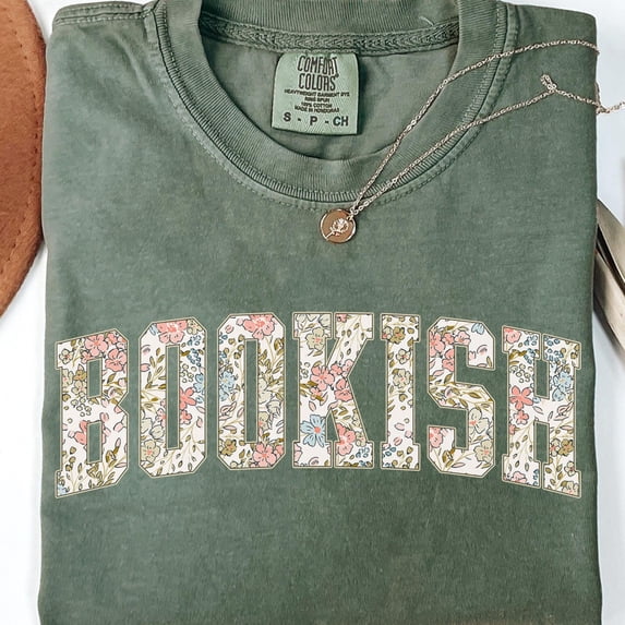 Bookish Shirt Floral Bookish Shirt Book Lover Gift Bookworm Shirt ...