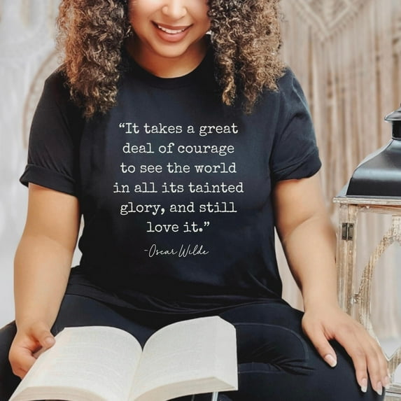 Bookish Shirt, Oscar Wilde Quote Shirt, Book Lover Gifted, Bookworm ...