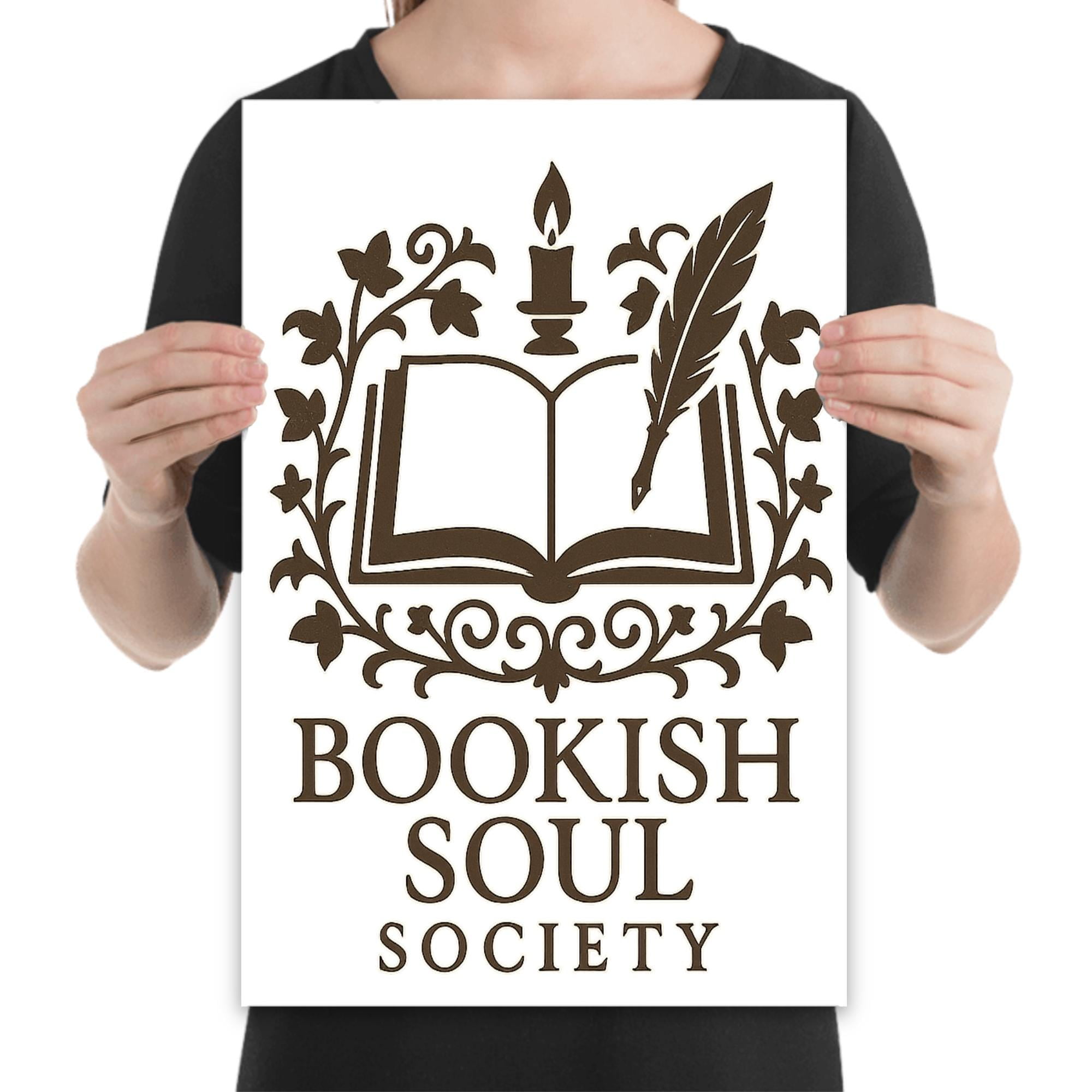 Bookish Soul Society Poster - 13x19 - Wall Decor for Book Lovers Gift ...